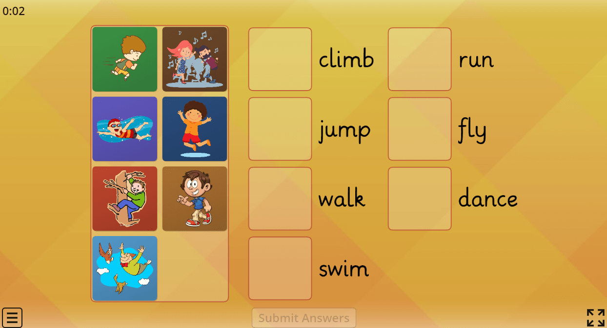 Action Verbs | Unit 10 of Grade 2
