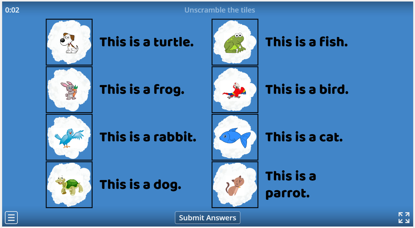 Pets - 2. Sınıf İngilizce Oyunlar | Unit 8 of Grade 2