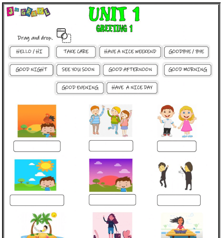 Interactives | Unit 1 of Grade 3