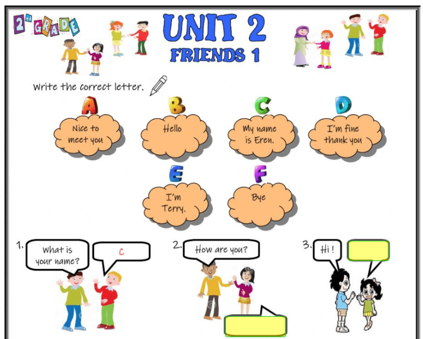 Interactives | Unit 2 of Grade 2