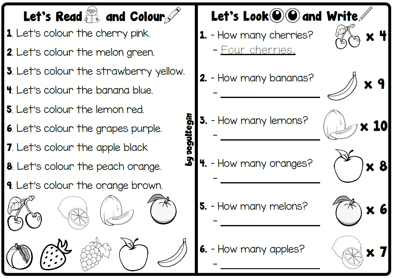 Worksheets | Unit 9 of Grade 2