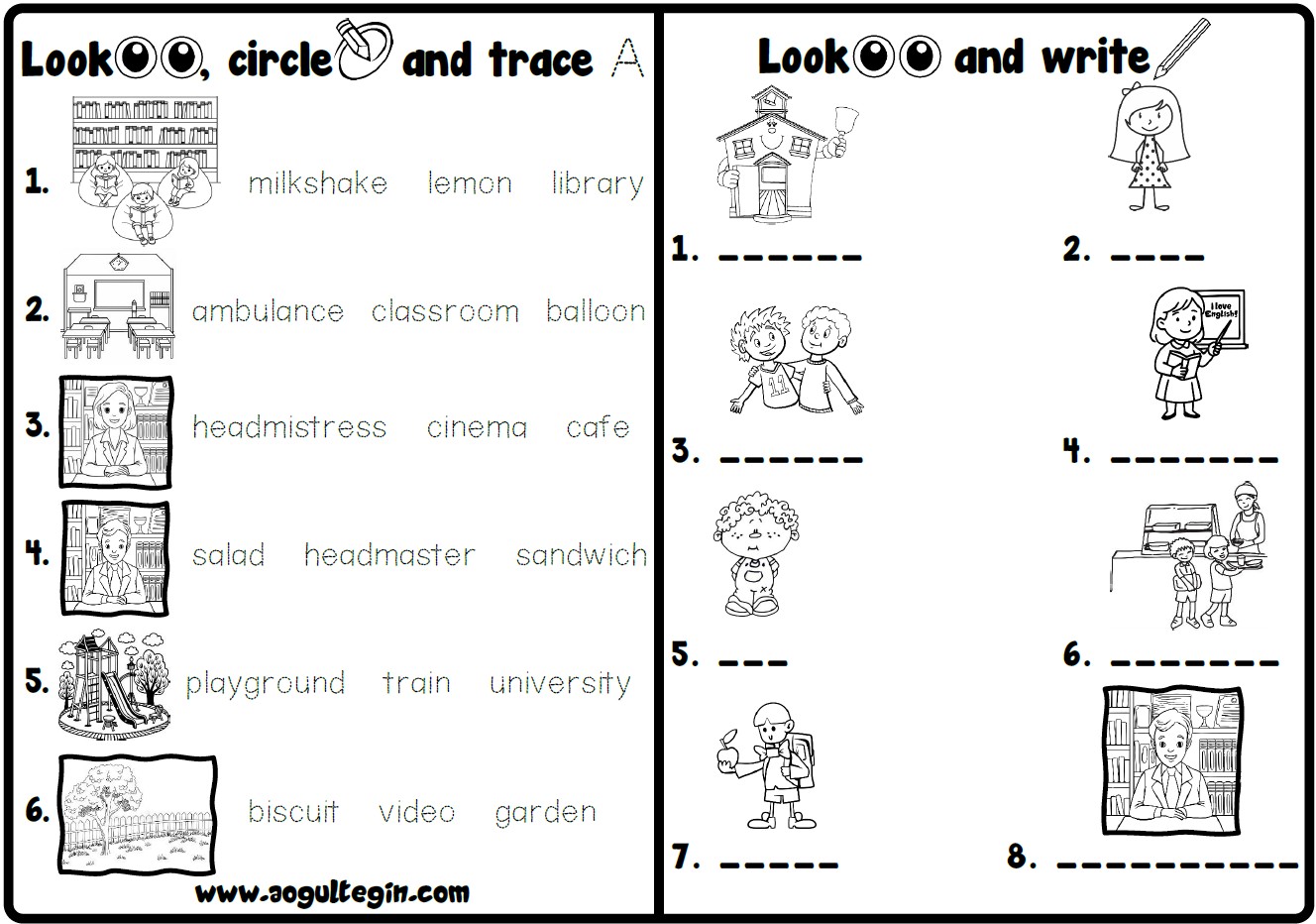 Worksheets | Theme 1 of Grade 2